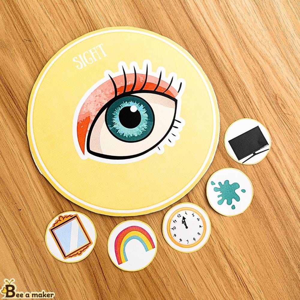 Five Sense Sorting Activity Pdf for Toddlers, Homeschool, Preschool ...