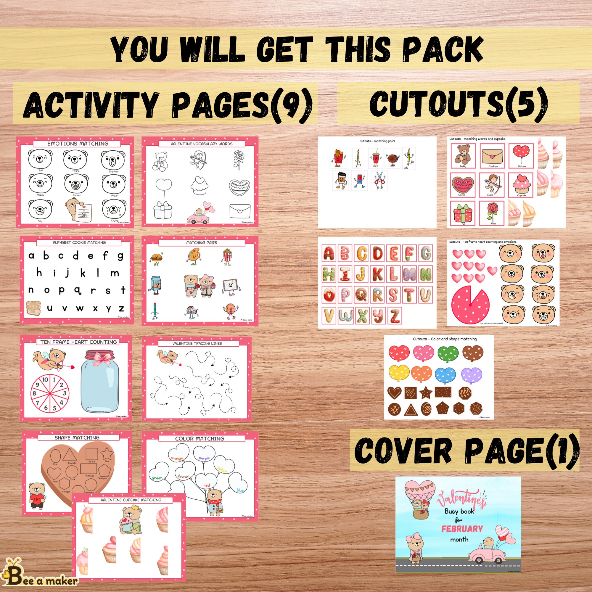 Valentine Busy Book for the Month February - Etsy