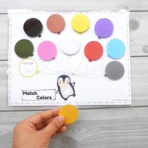 Match Colors Printable Busy Book - Etsy