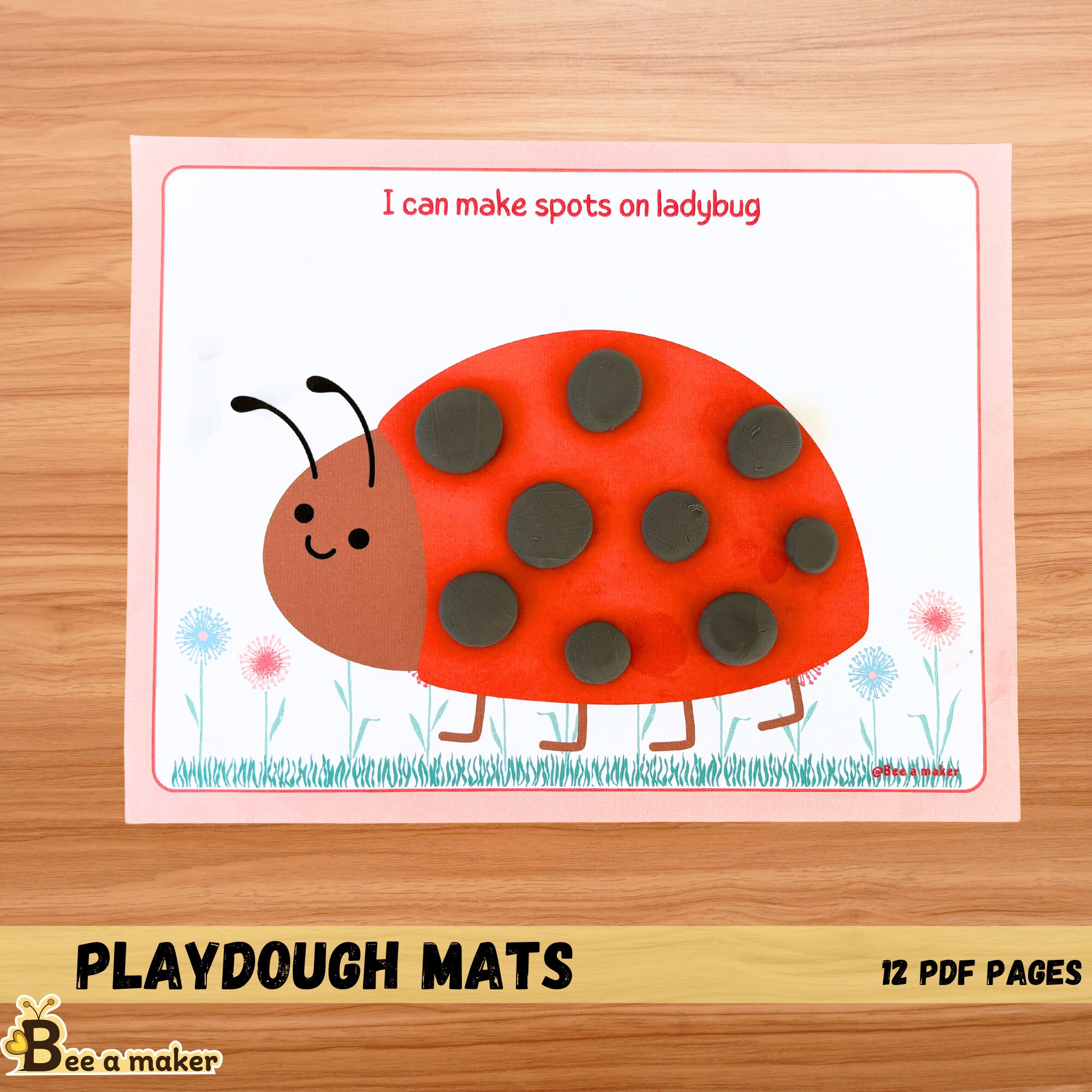 Insect Playdough Mats - Etsy