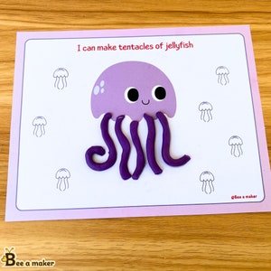 Ocean Animals Playdough Mats - Etsy