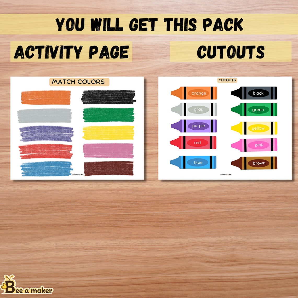 Color Sorting Crayons - Etsy