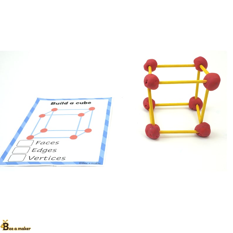 3d Stick Shapes STEM Task Cards for Busy Bags, Preschool, Autism, Home ...