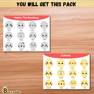 Match the Emotions Printable | Emotional Learning Game for Kids ...
