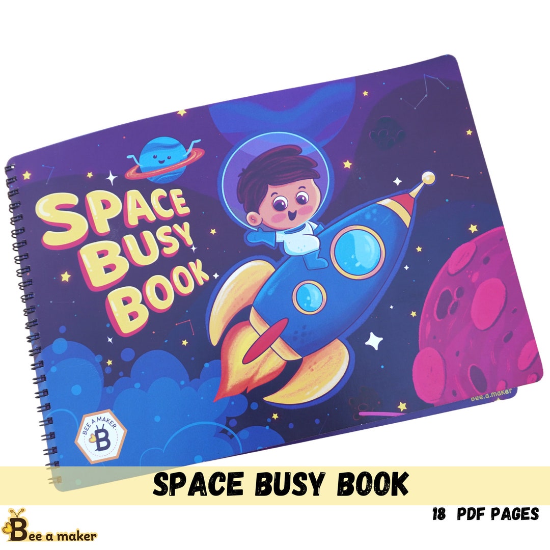 Space Busy Book Printable PDF. Toddler, Home School, Preschool ...