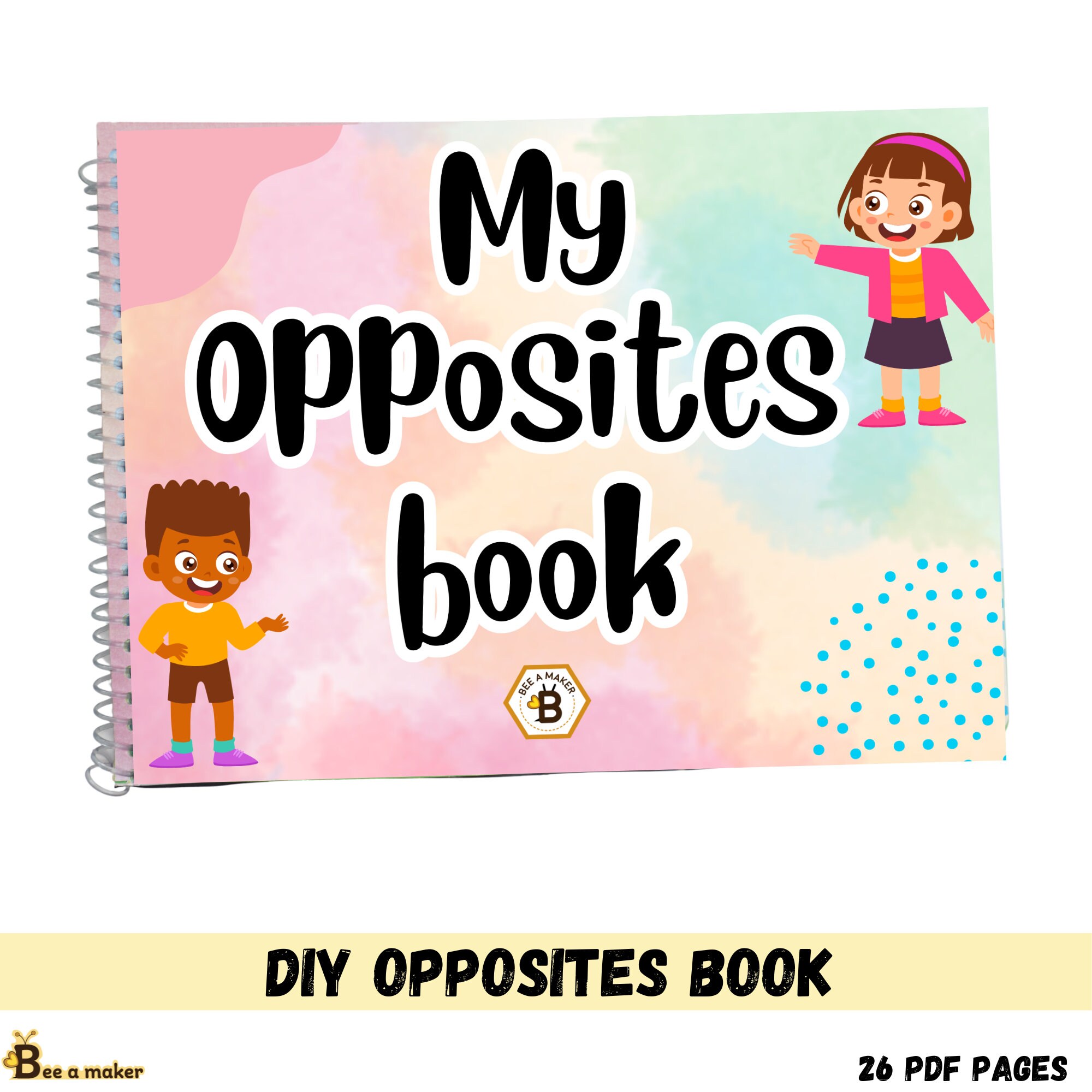 DIY Opposite Book Printable, Hands on Learning - Etsy