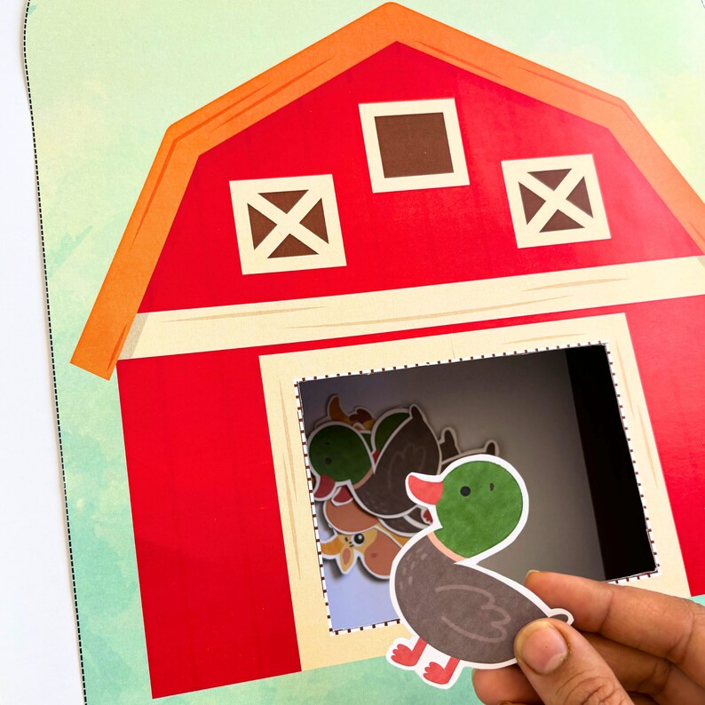 Farm Animals Counting Flisat Insert Printable Activity, Trofast Insert ...