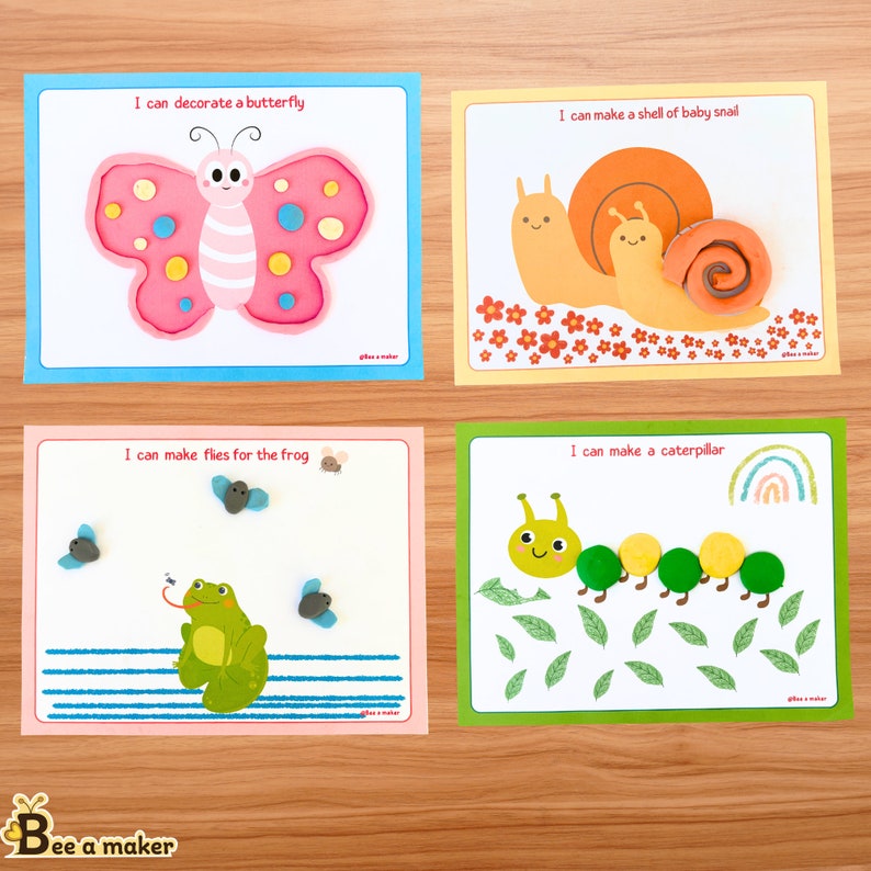 Insect Playdough Mats - Etsy