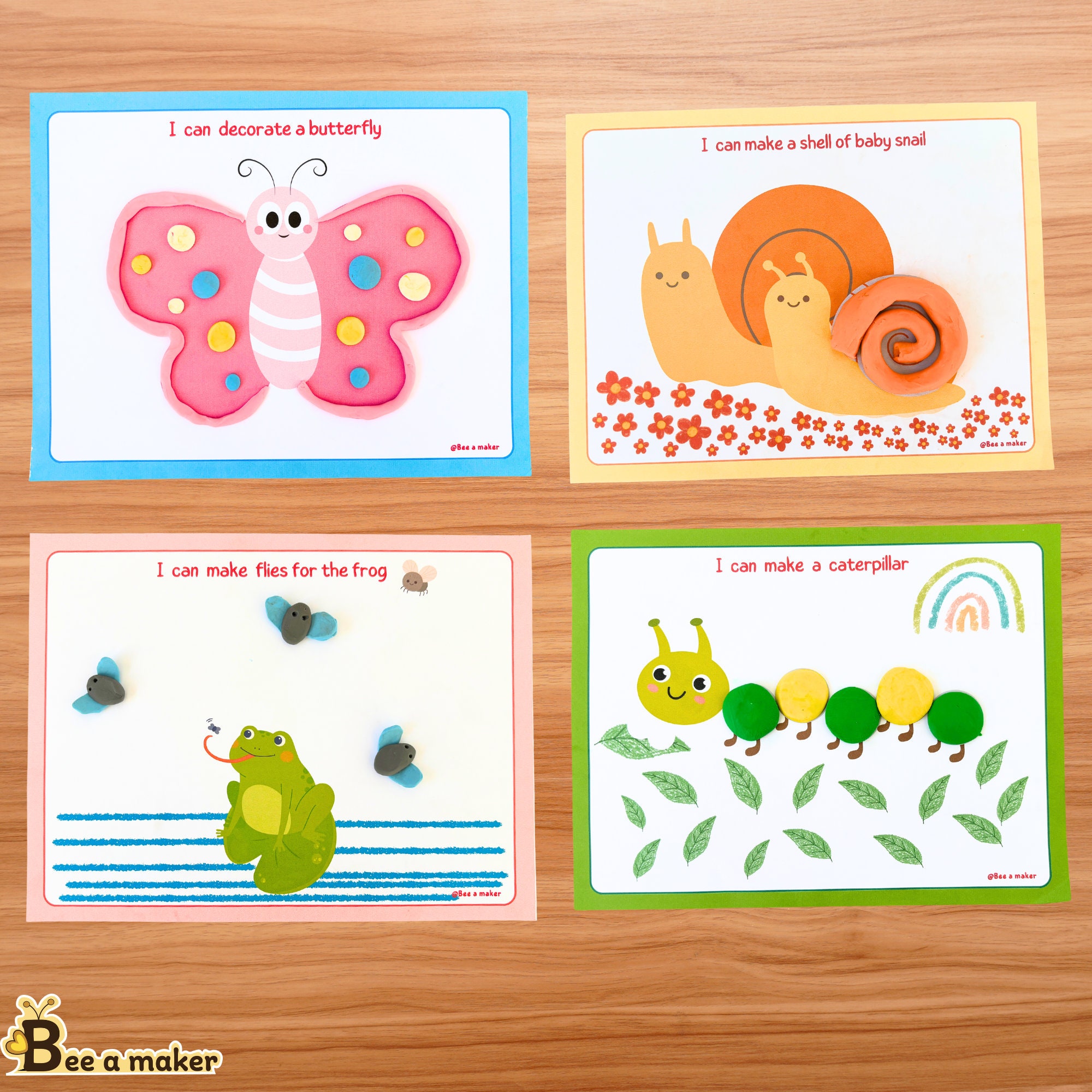 Insect Playdough Mats - Etsy