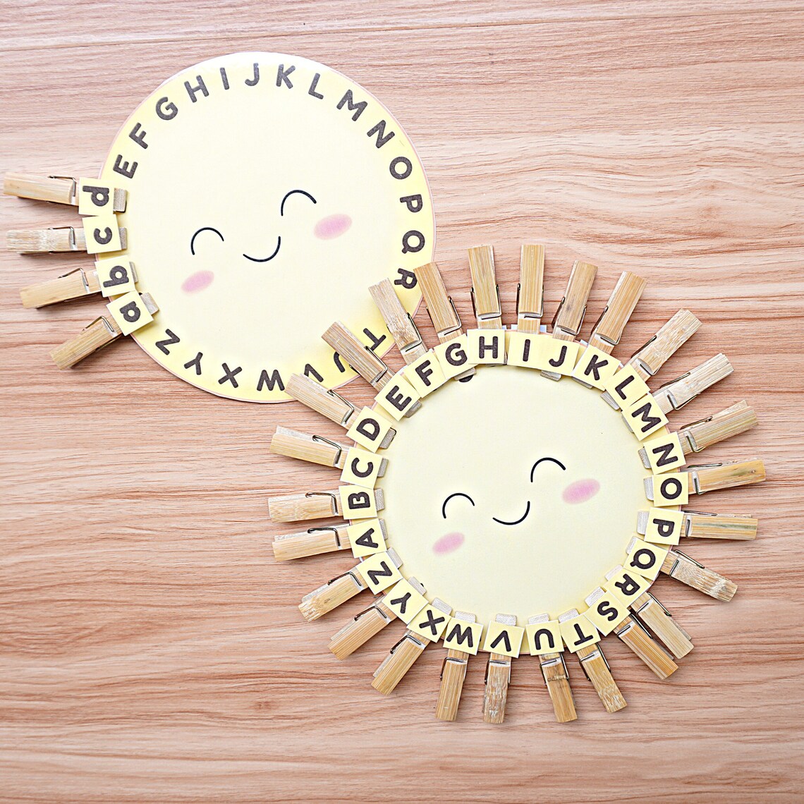 Alphabet Matching Wheel - Etsy