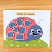 Ladybug Shape Matching Busy Book Page Activity - Etsy