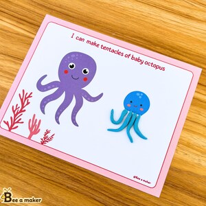 Ocean Animals Playdough Mats - Etsy