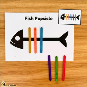 Fish Popsicle Fine Motor Skill Activity for Toddlers and Preschoolers ...