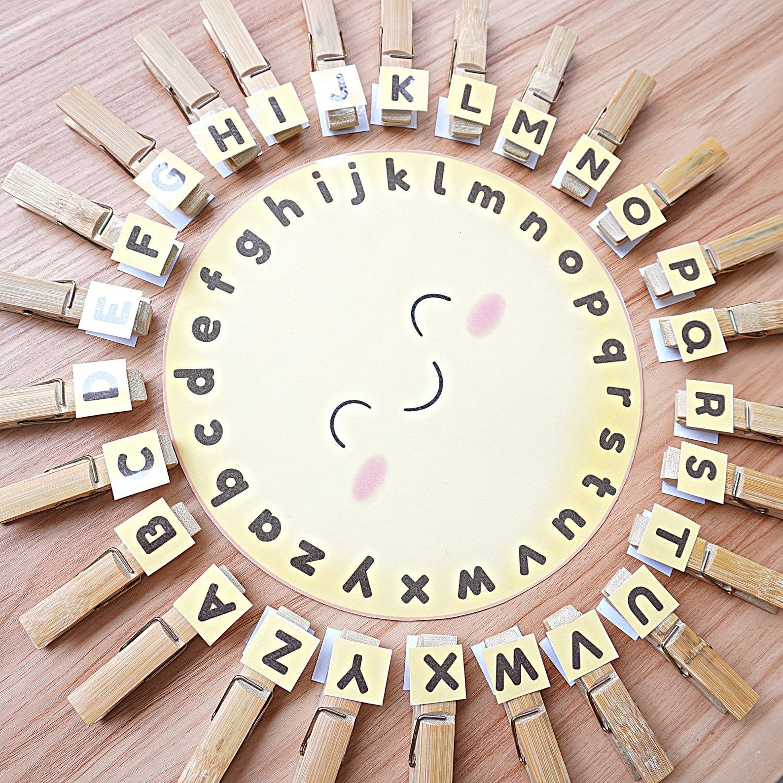 Alphabet Matching Wheel - Etsy