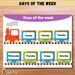 Days of the Week Train Activity | Preschool Learning Printable ...