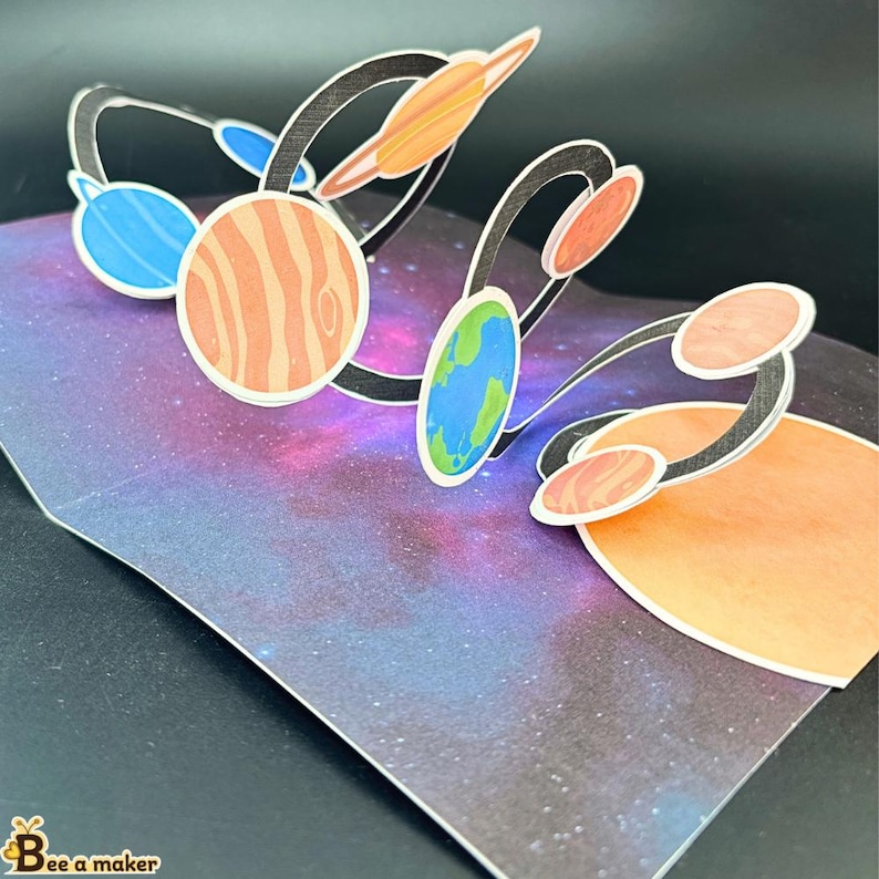 3D Solar System Pop-up Craft for Kids | Space Activity Printable ...
