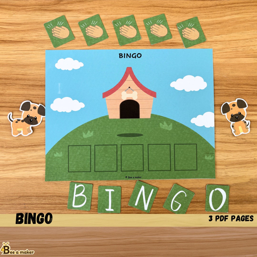 Bingo Nursery Rhyme Busy Book Page - Etsy