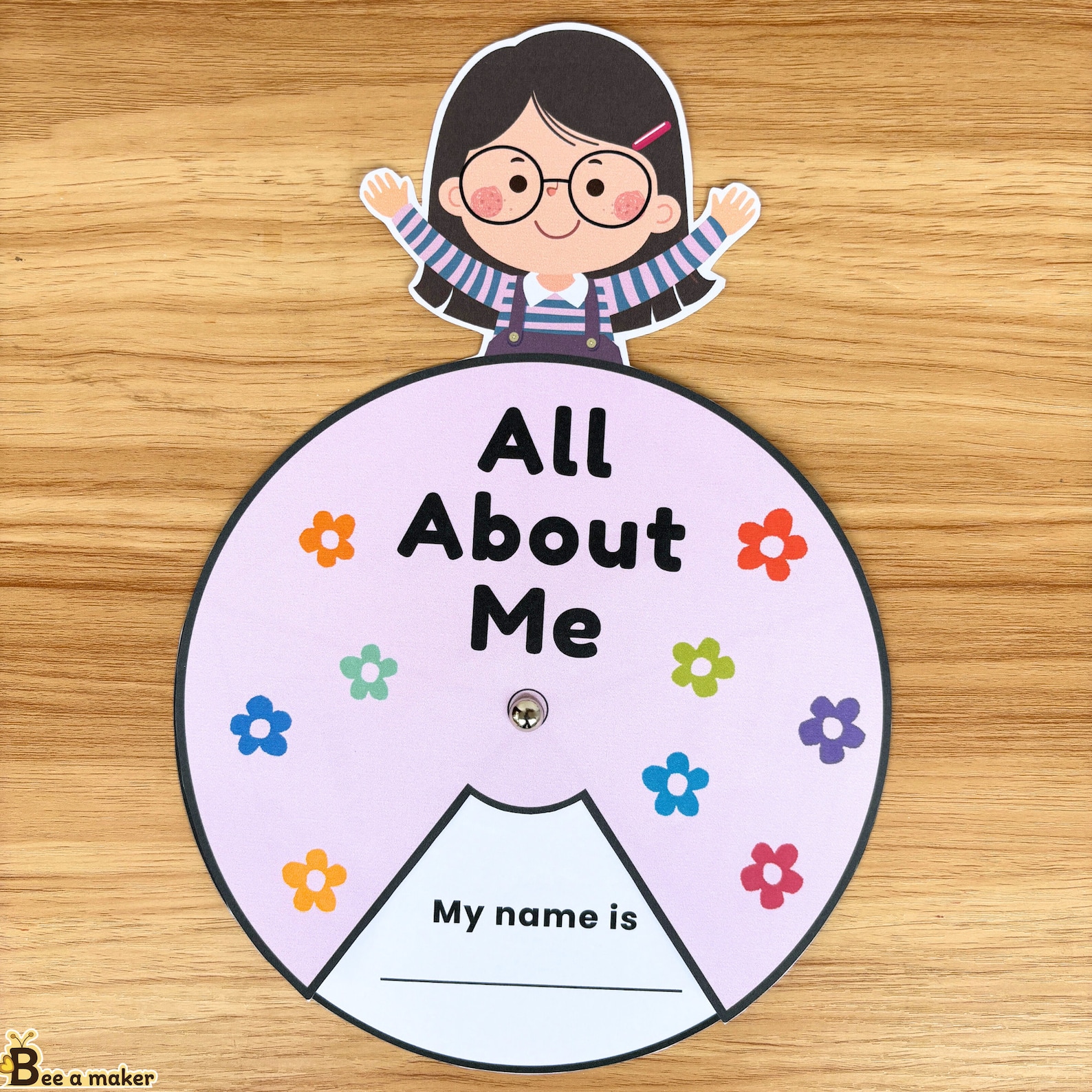 All About Me Spinner. Back to School Activity for Preschool Kids - Etsy