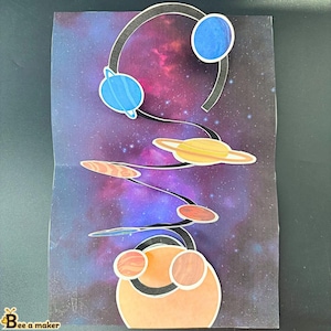 3D Solar System Pop-up Craft for Kids | Space Activity Printable ...