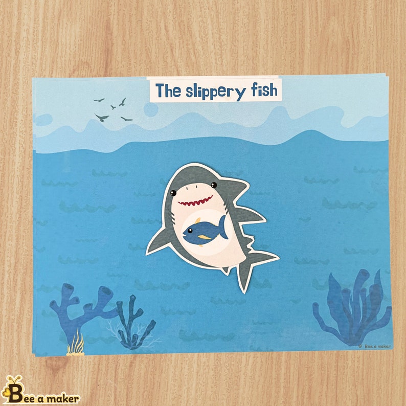 Slippery Fish Busy Book Page - Etsy