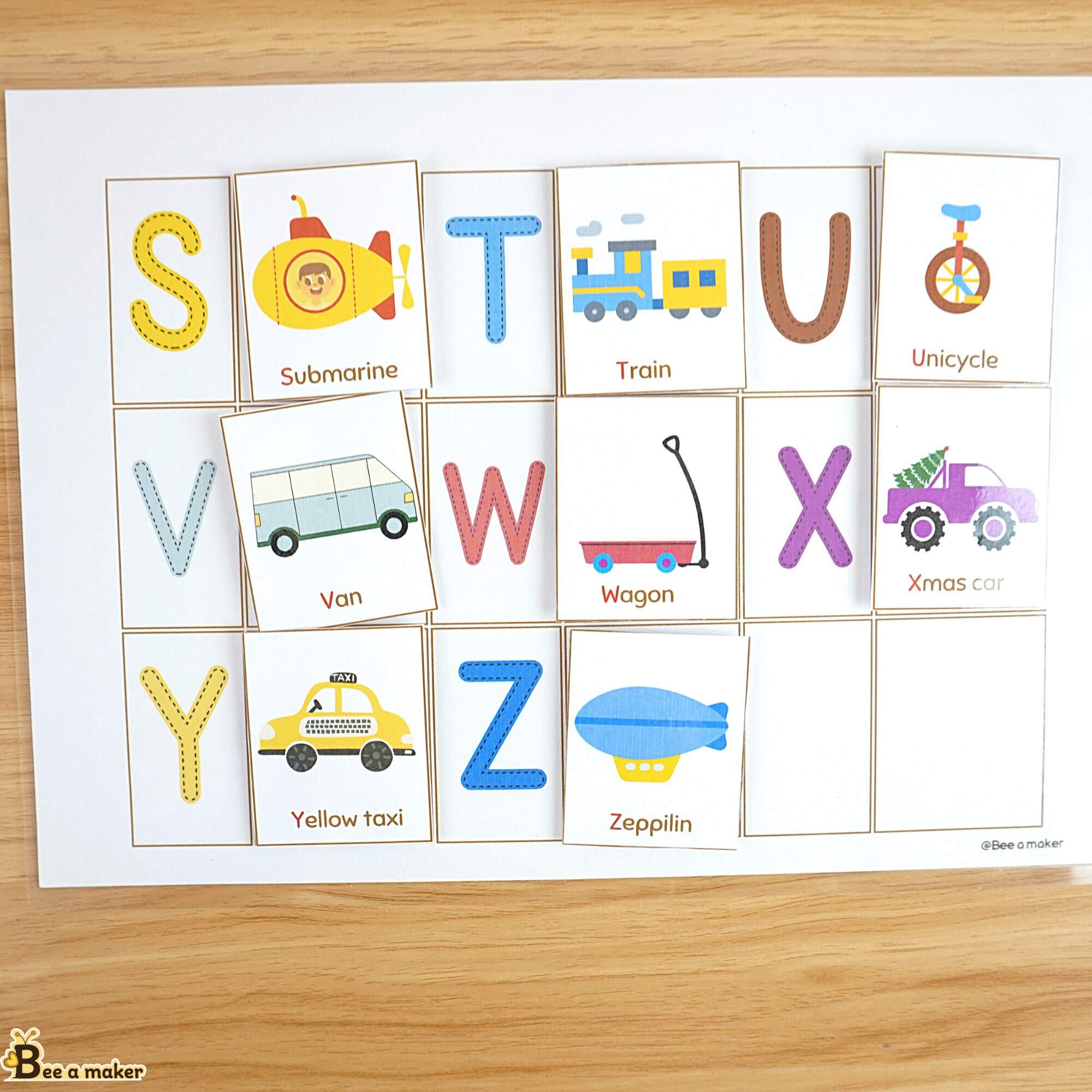 Transport Alphabet Printable Pdf Download Busy Book Pages, Vehicle ...
