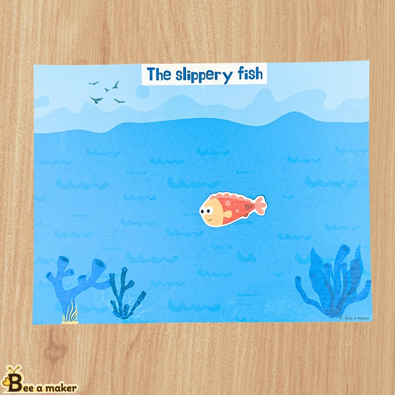 Slippery Fish Busy Book Page - Etsy