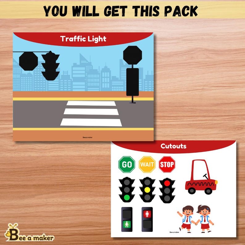 Traffic Light Printable Activity | Road Safety Learning | Preschool ...