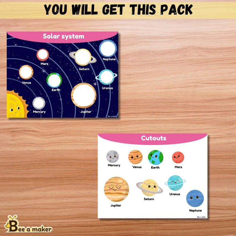 Solar System Busy Book Printable for Kids | Educational Space Activity ...