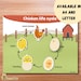 Chicken Life Cycle Busy Book Printable | A4 & Letter Size | Montessori ...