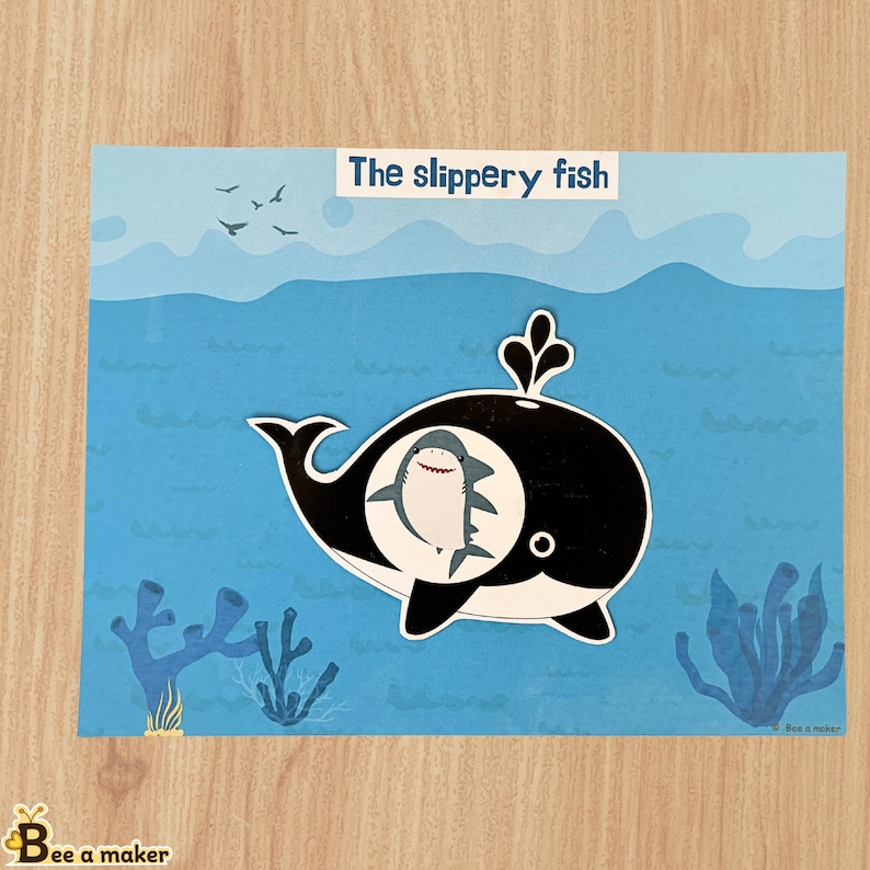 Slippery Fish Busy Book Page - Etsy
