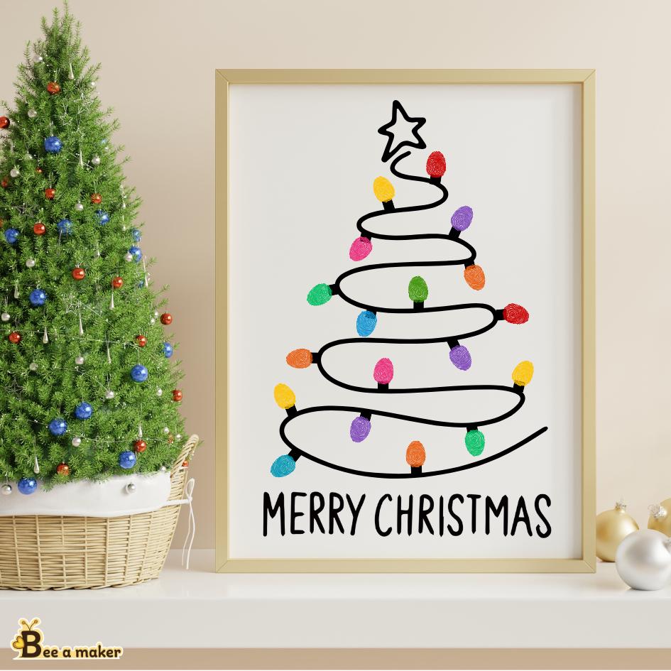 Christmas Fingerprint Art for Kids, DIY Art and Craft Activity for Kids ...