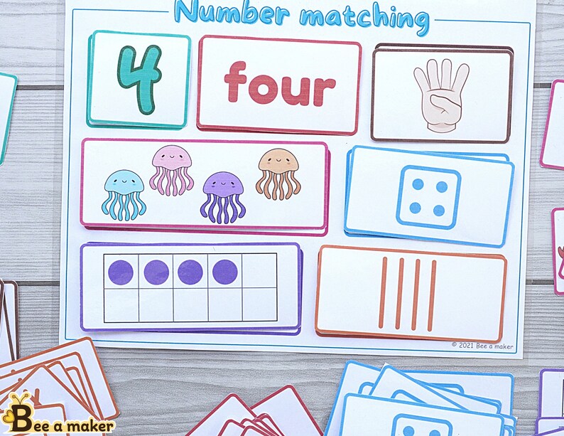 Counting Practice Numbers 1-10 Printable for Busy Book - Etsy