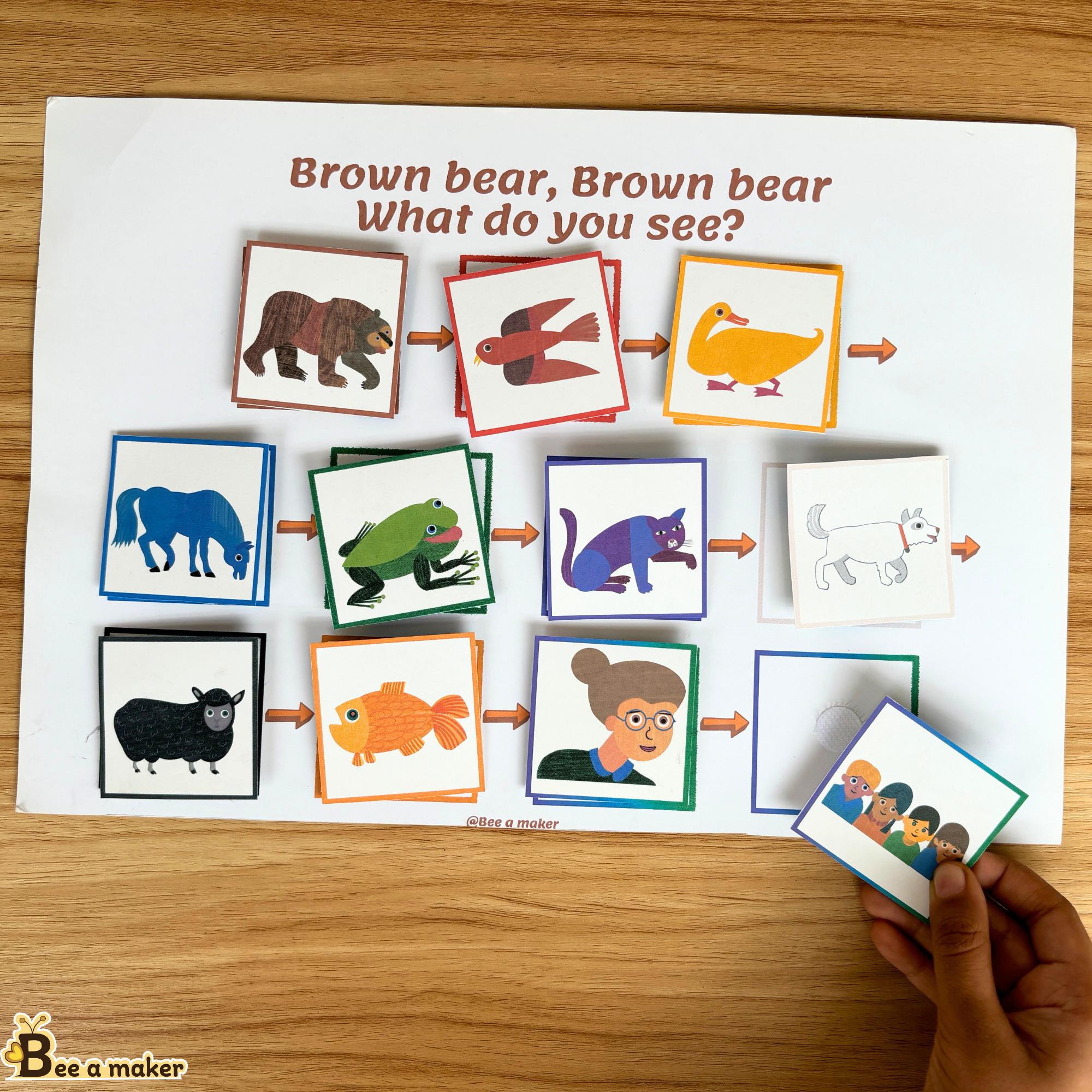 Brown Bear Brown Bear Eric Carle Busy Book Page - Etsy