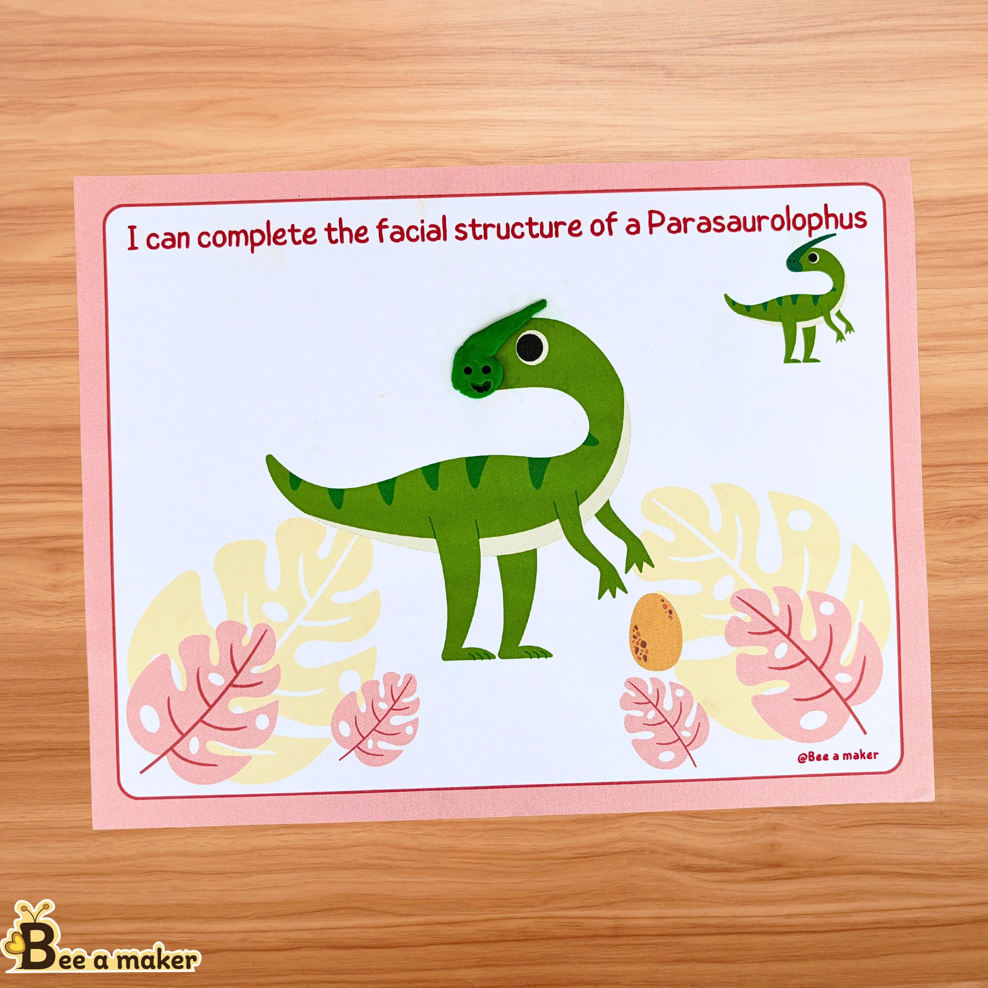 Dinosaur Playdough Mats- 12 Sets - Etsy