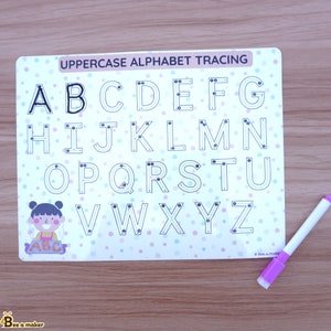 Alphabet Tracing Busy Book Printable Page - Etsy