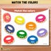 Printable Color Matching Donut Game | Busy Book Page for Toddlers ...