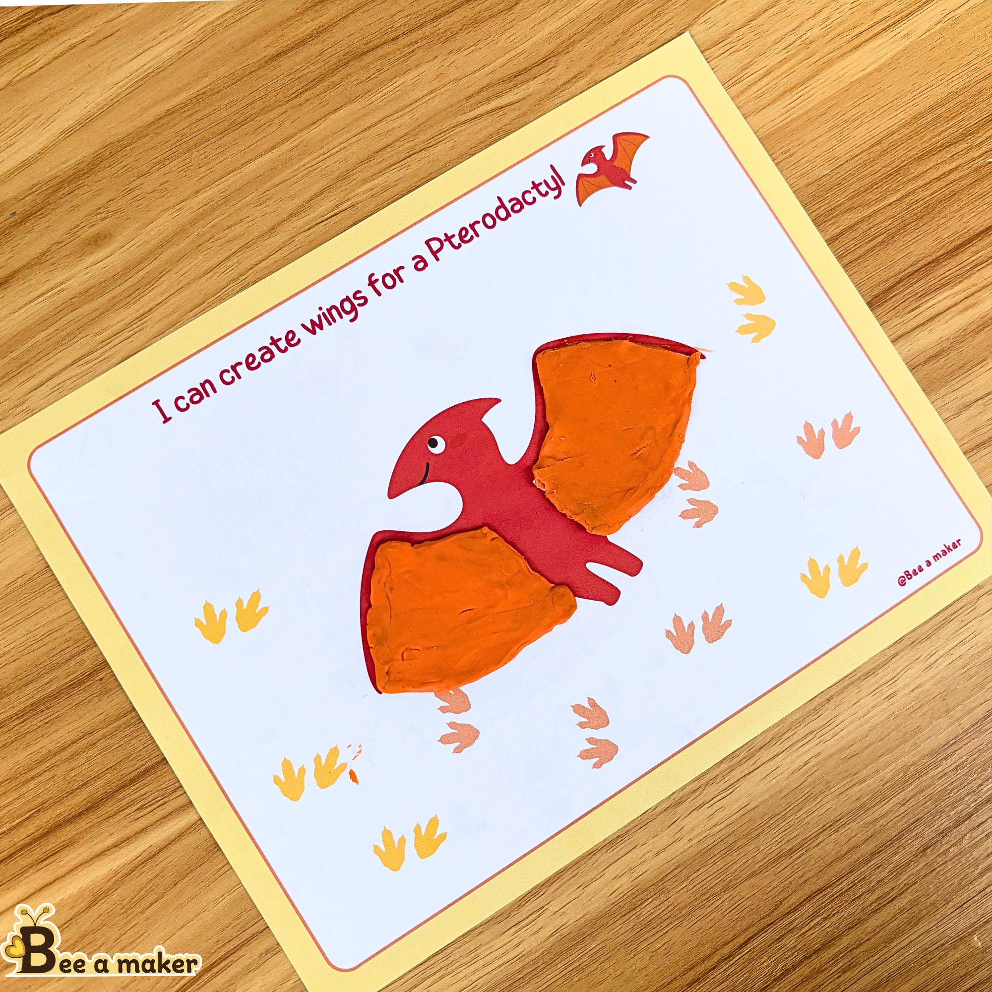 Dinosaur Playdough Mats- 12 Sets - Etsy