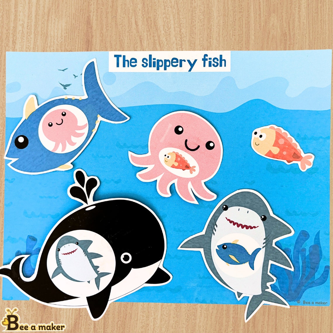 Slippery Fish Busy Book Page - Etsy