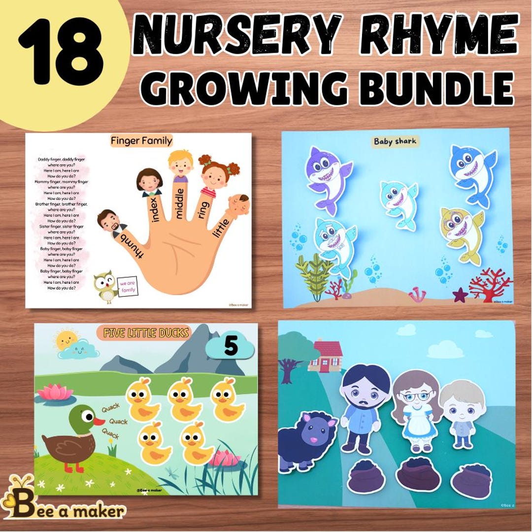 NURSERY RHYME BUNDLE- 18 Rhymes - Etsy