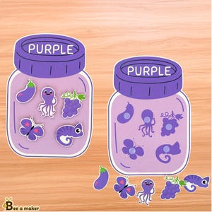 Color Matching Activity for Kids, Sorting Colors in Jars, Toddler Color ...
