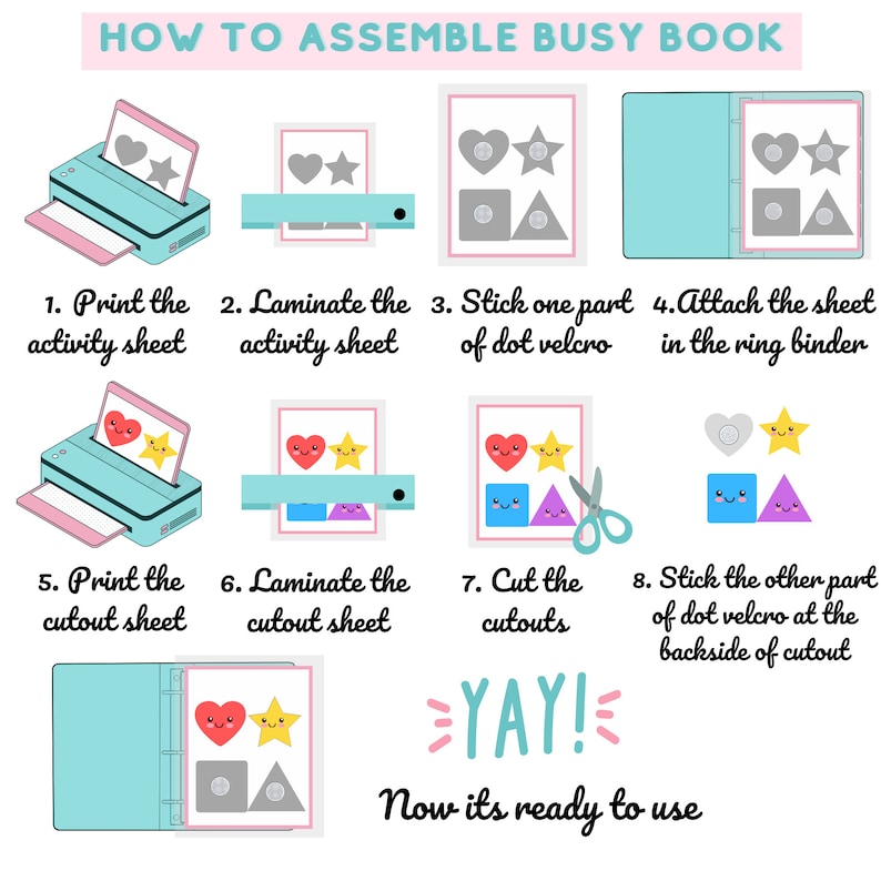 Months of the Year Busy Book Printable - Etsy