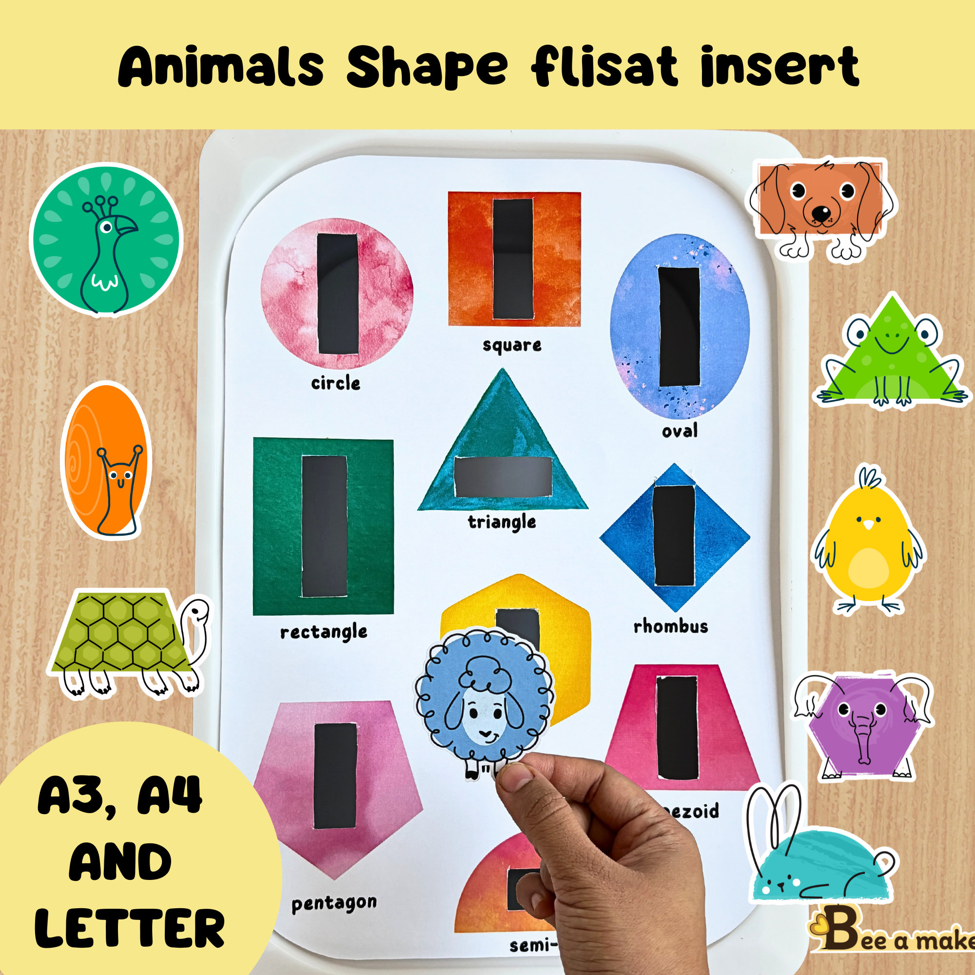 Animal Shape Flisat or Trofast Insert - Etsy