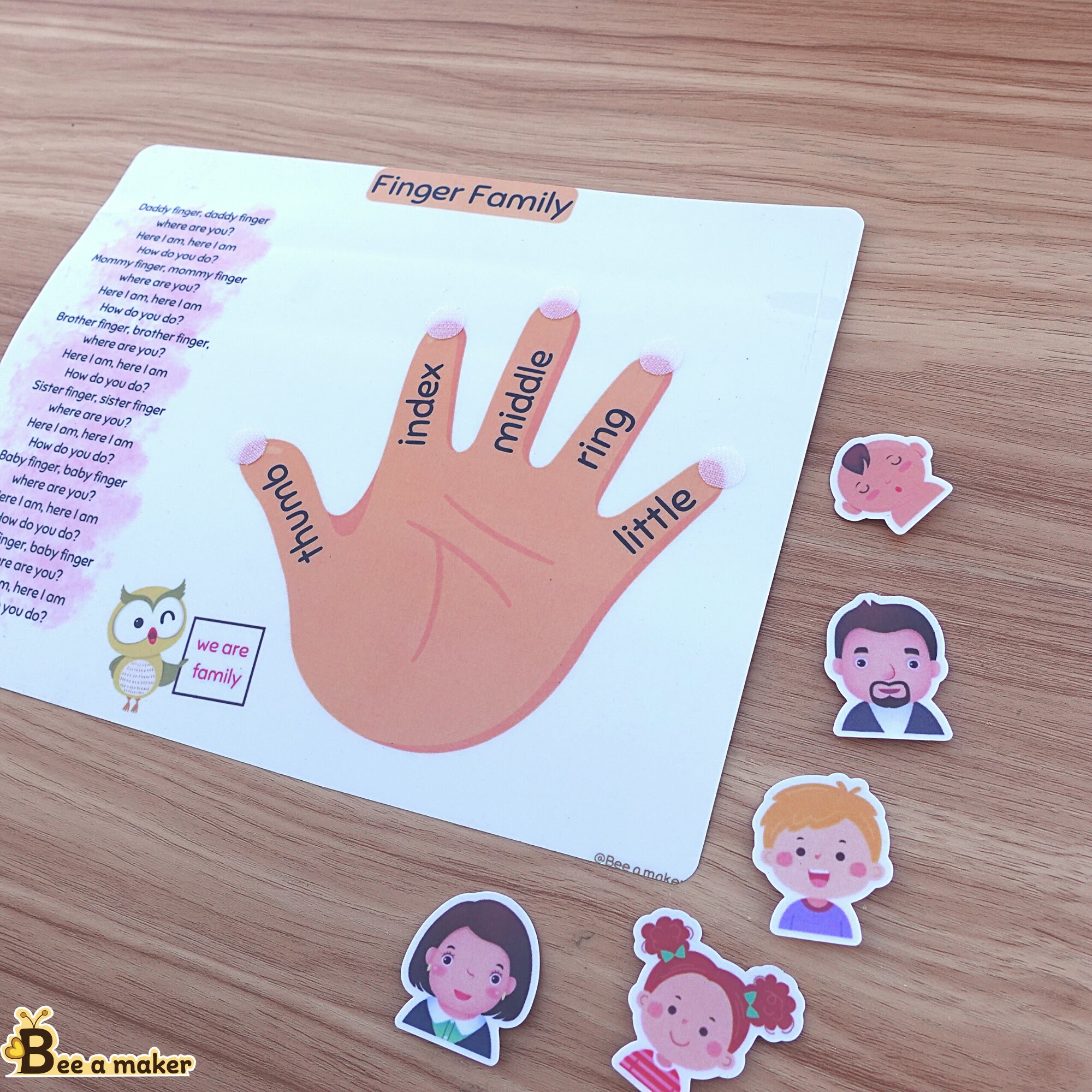 Finger Family Nursery Rhyme Busy Book Activity - Etsy