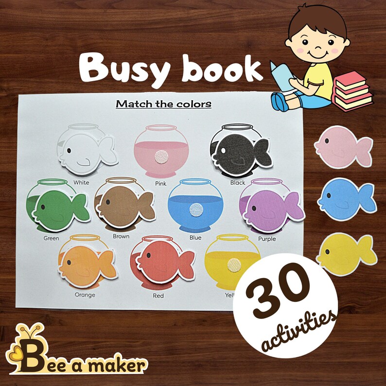 Busy Book Interactive Toddler/prek Learning Binder - Etsy