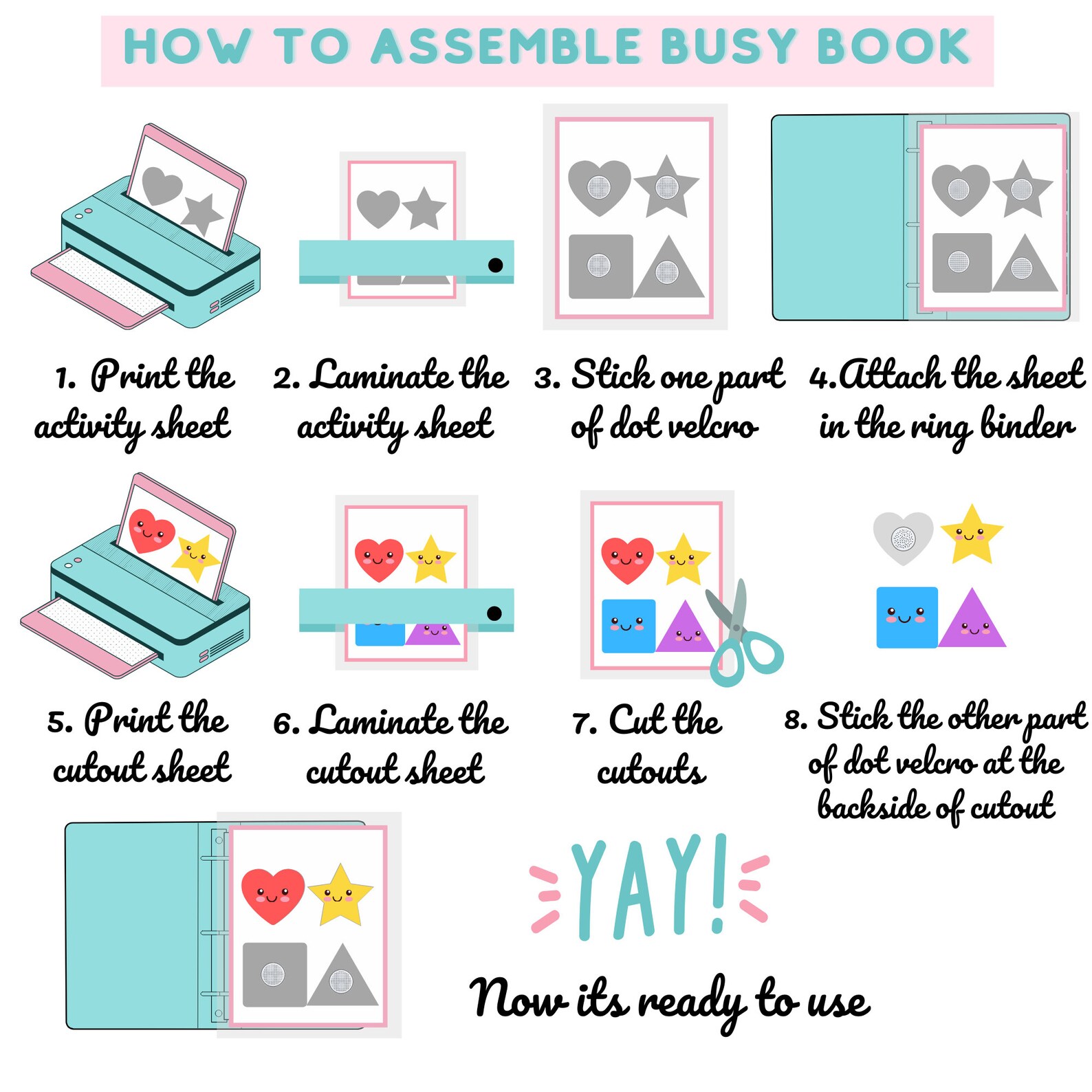 Alphabet Interactive Busy Book or Busy Binder for Toddlers | Etsy