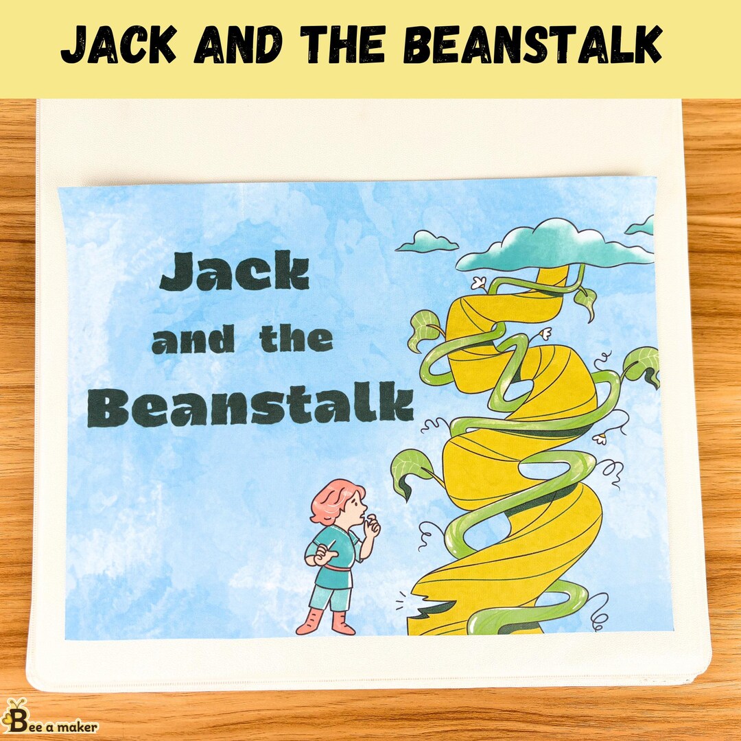 Jack and the Beanstalk Bedtime Story Busy Book, Interactive for ...