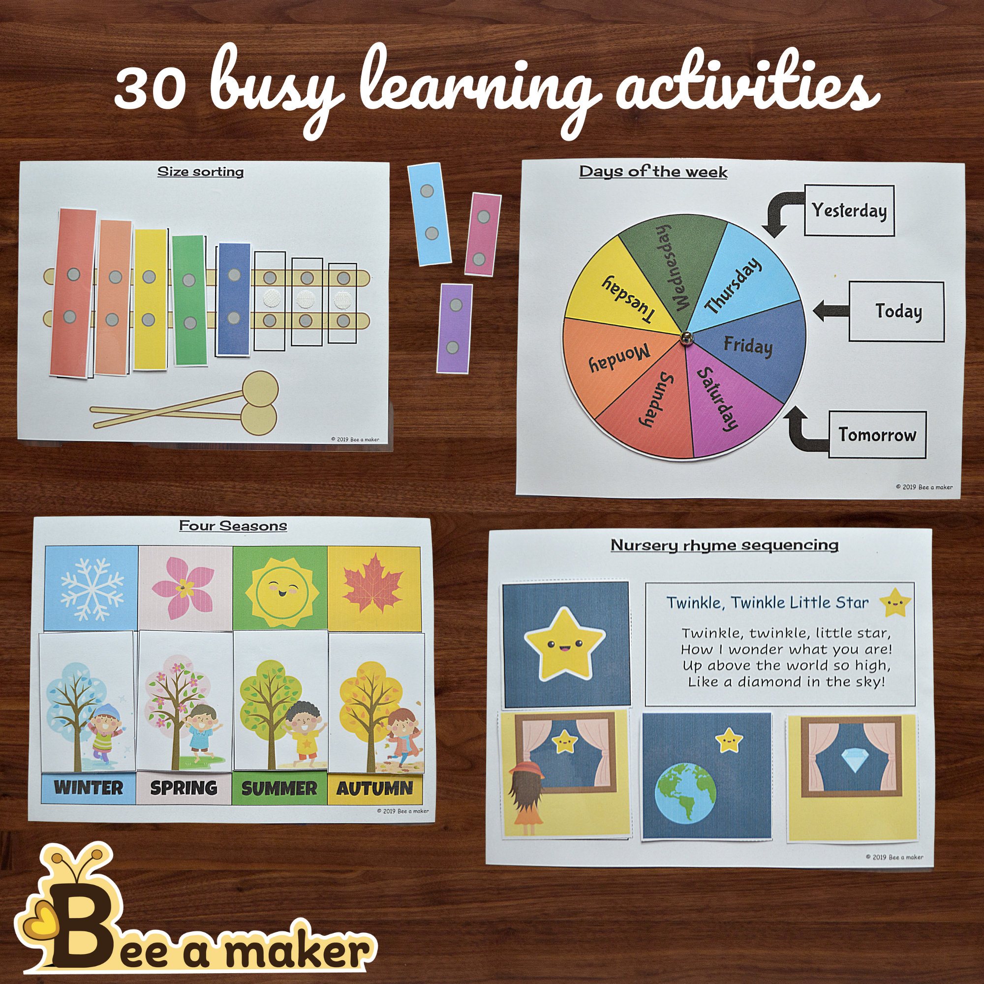 Busy Book Interactive Toddler/prek Learning Binder - Etsy Canada