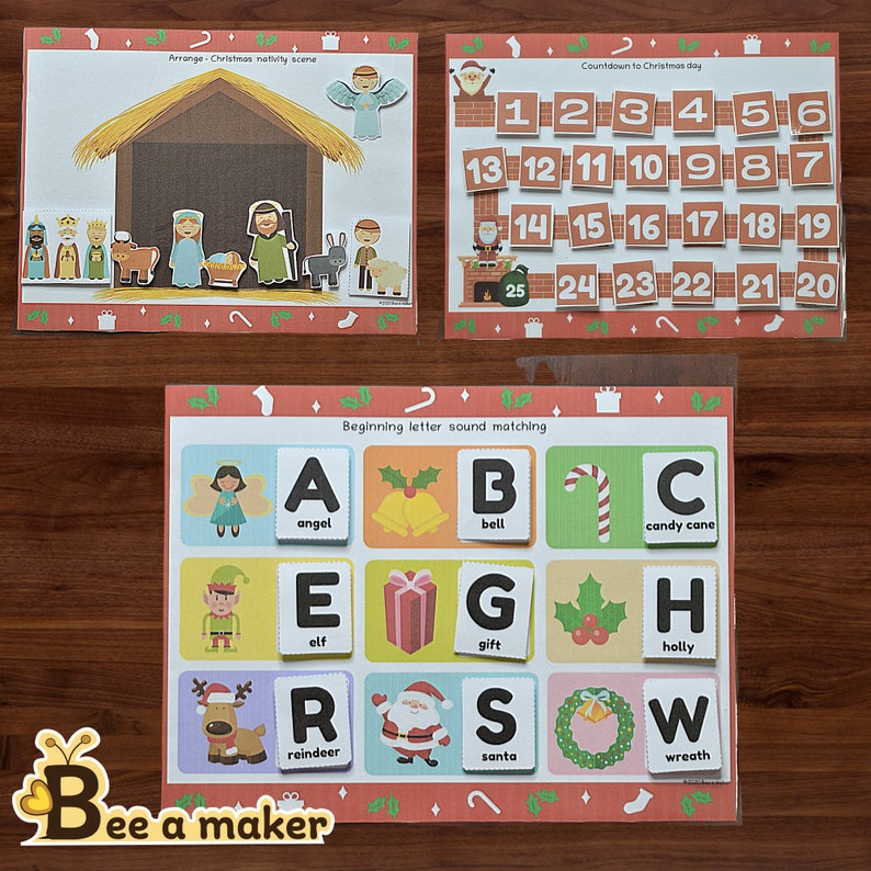 Christmas Busy Book or Busy Binder for Toddlers - Etsy
