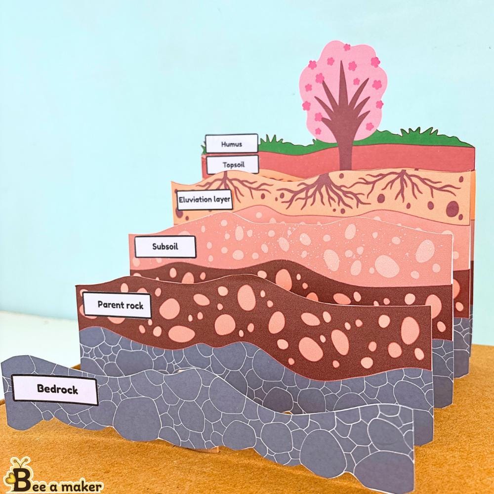 Layers of Soil Pdf, Science Activity - Etsy