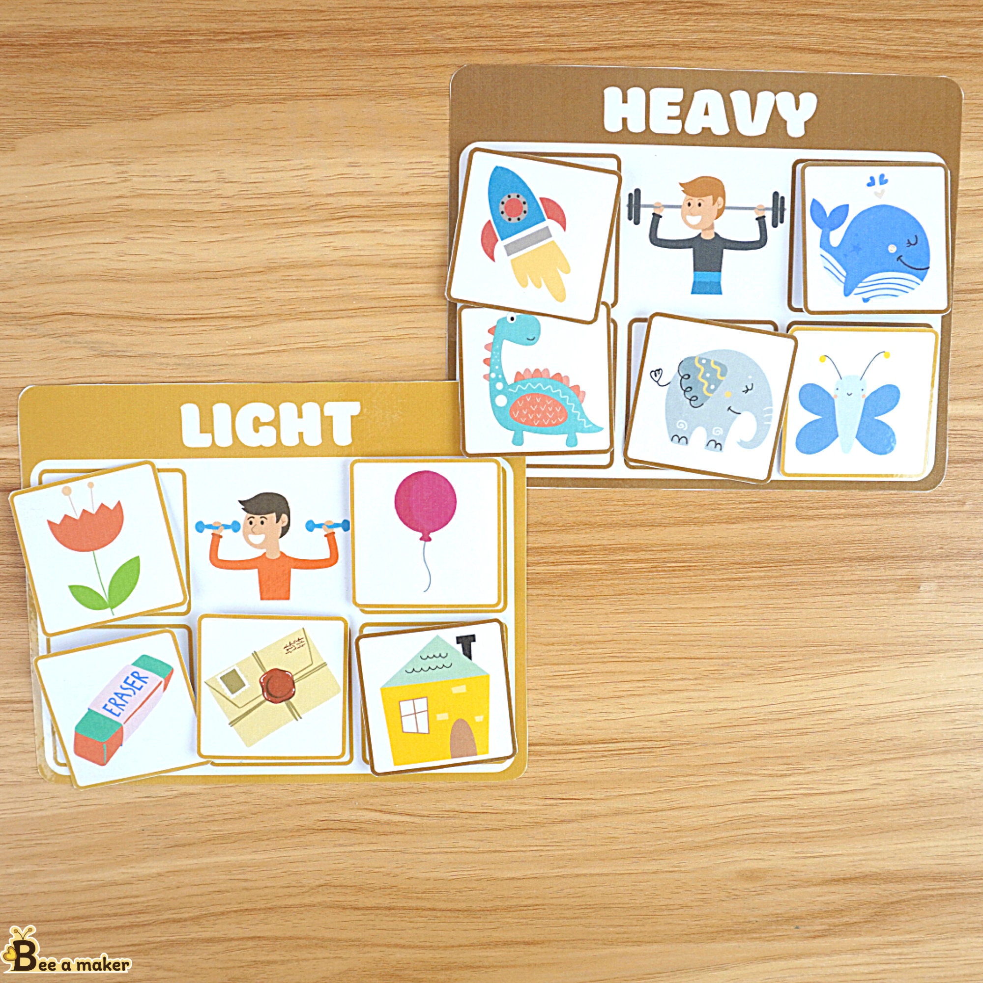 Light and Heavy Sorting Mats - Etsy